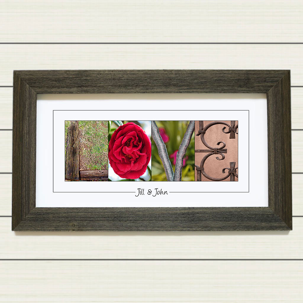 Framed & Personalized LOVE Print – Alphabet Art Photos